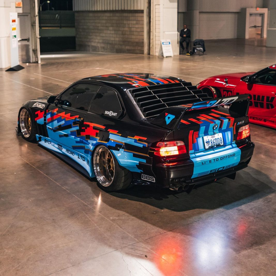 SEMA 2022: First Kyza-Designed E36 BMW M3 LTO Widebody Debuts in GTR Style