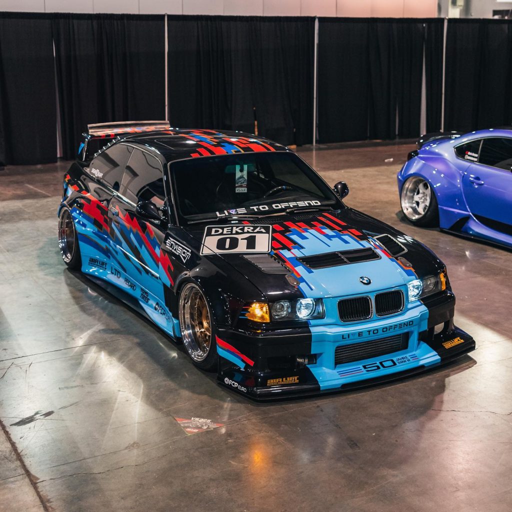 SEMA 2022: First Kyza-Designed E36 BMW M3 LTO Widebody Debuts in GTR Style