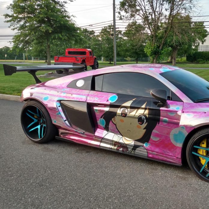Rapper Lil Uzi Vert Has a Crazy Audi R8 With Chrome Anime Wrap