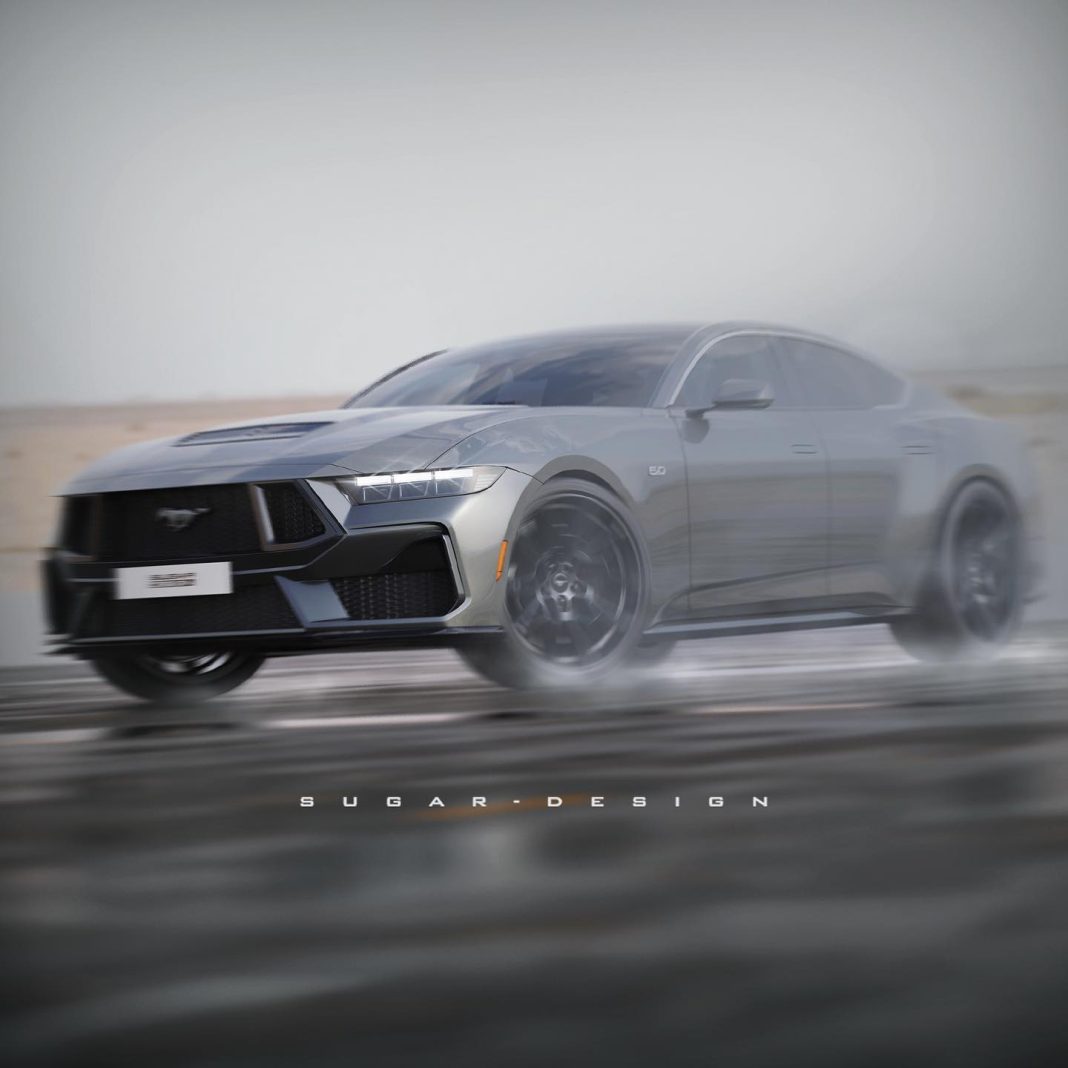 2024 Ford Mustang Sedan Is the Dark Horse of 4-Door Muscle Car Renderings