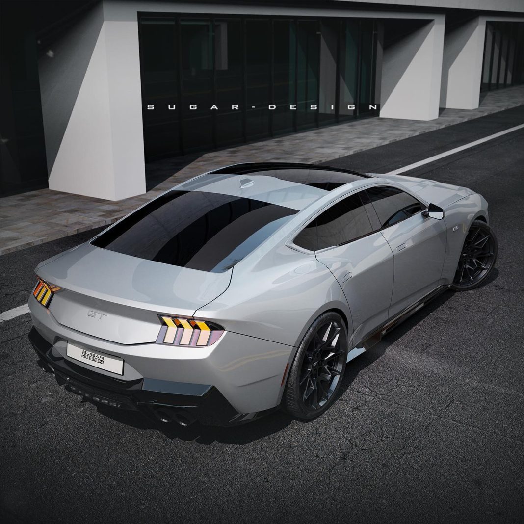 2024 Ford Mustang Sedan Is the Dark Horse of 4-Door Muscle Car Renderings