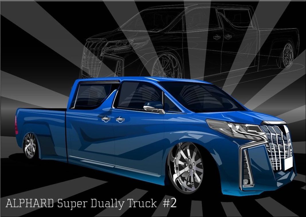 This Toyota Dually Truck Is a Transformed Alphard Minivan Debuting at ...