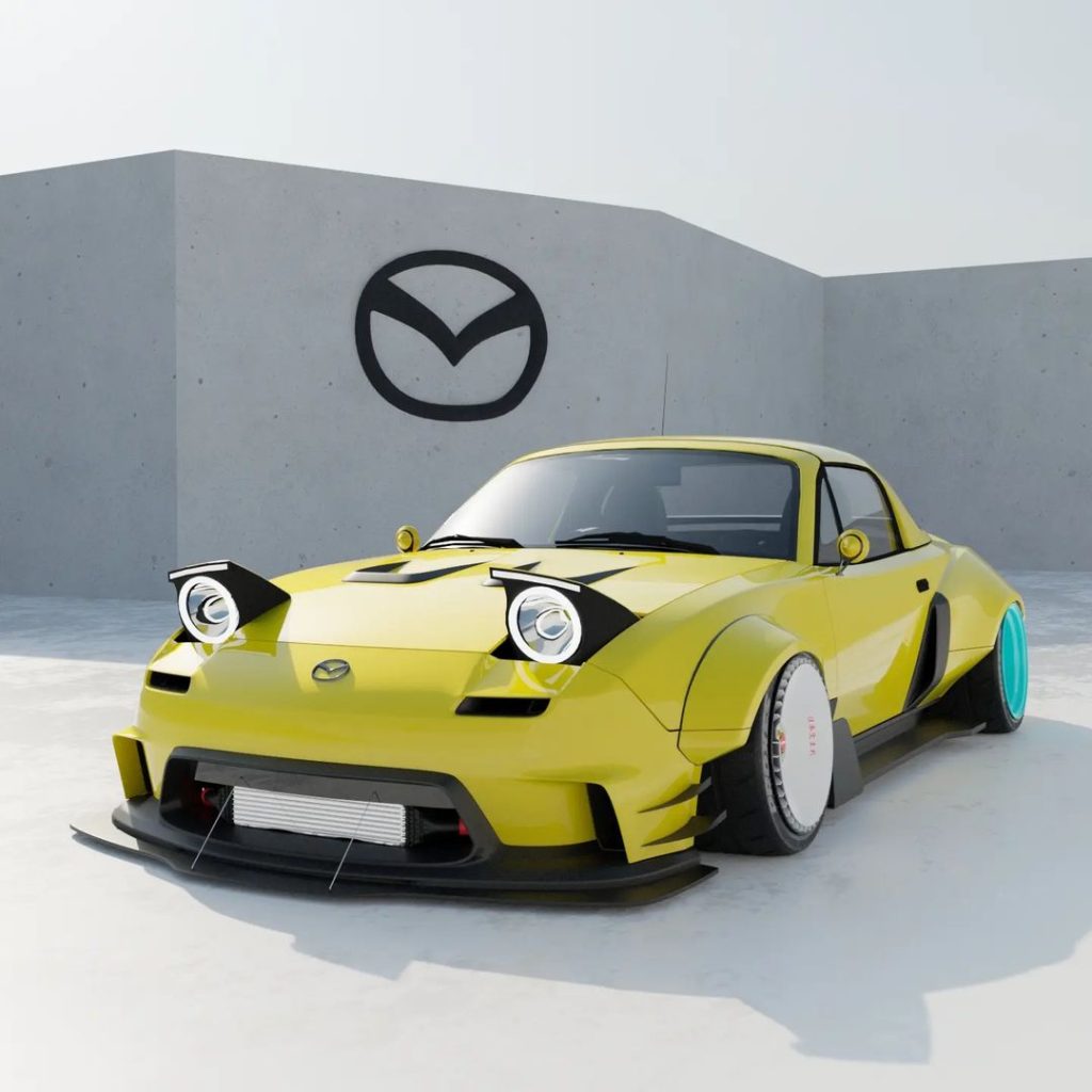 Mazda Miata GT3 Aero Kit Borrows Porsche 911 Digital Downforce for Sad Look