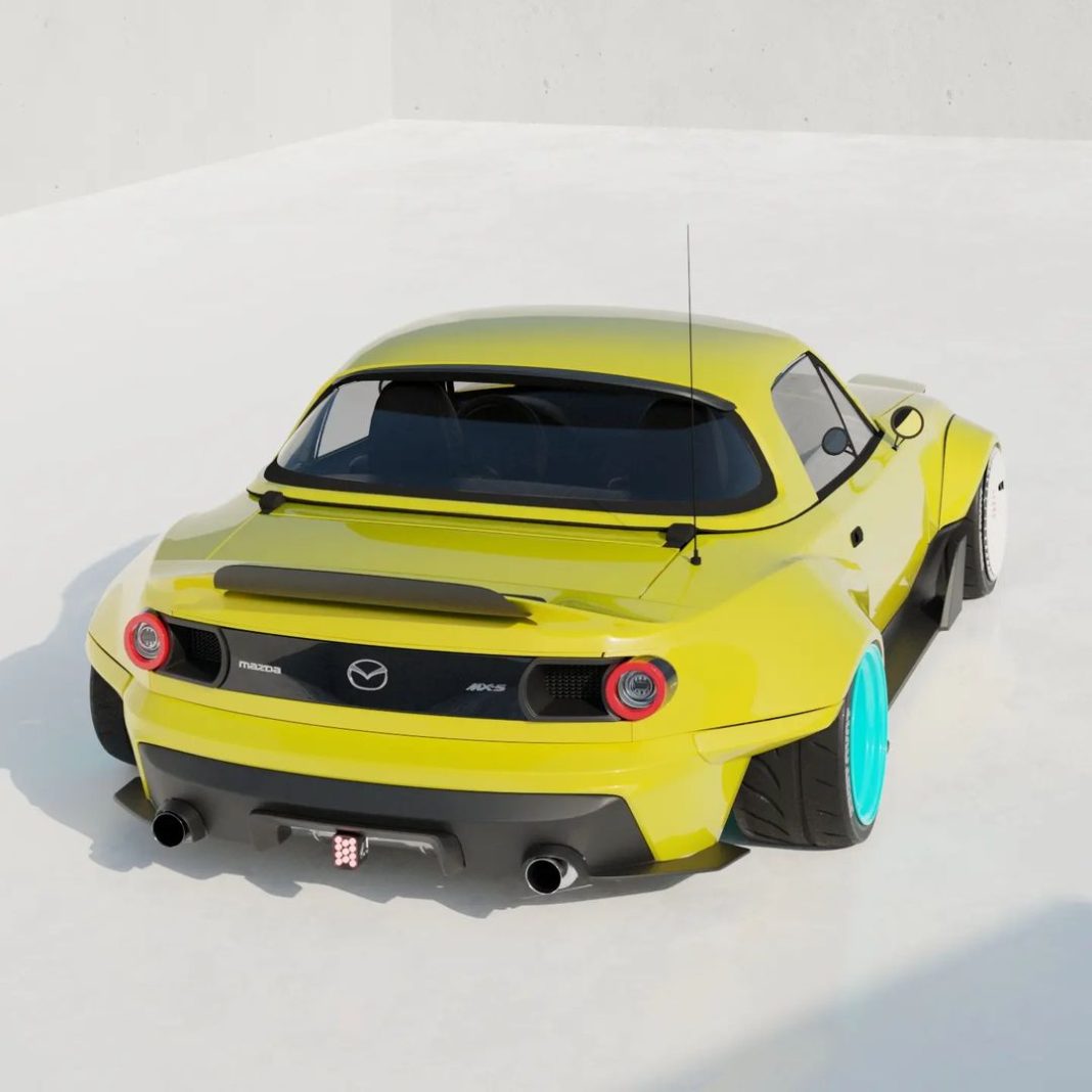 Mazda Miata GT3 Aero Kit Borrows Porsche 911 Digital Downforce for Sad Look