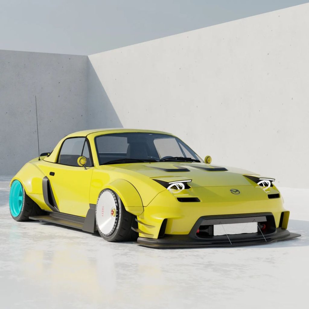 Mazda Miata GT3 Aero Kit Borrows Porsche 911 Digital Downforce for Sad Look