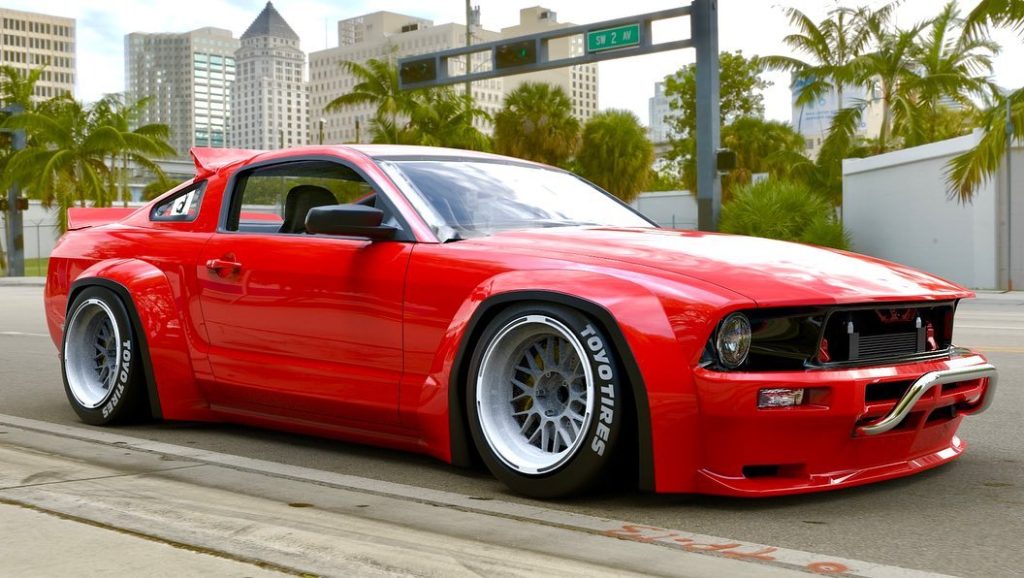 Pandem S197 Mustang Widebody Kit Is a Mad Max Tribute, Roof Spoiler ...