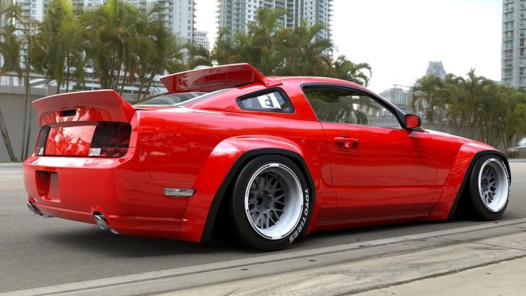 Pandem S197 Mustang Widebody Kit Is a Mad Max Tribute, Roof Spoiler ...