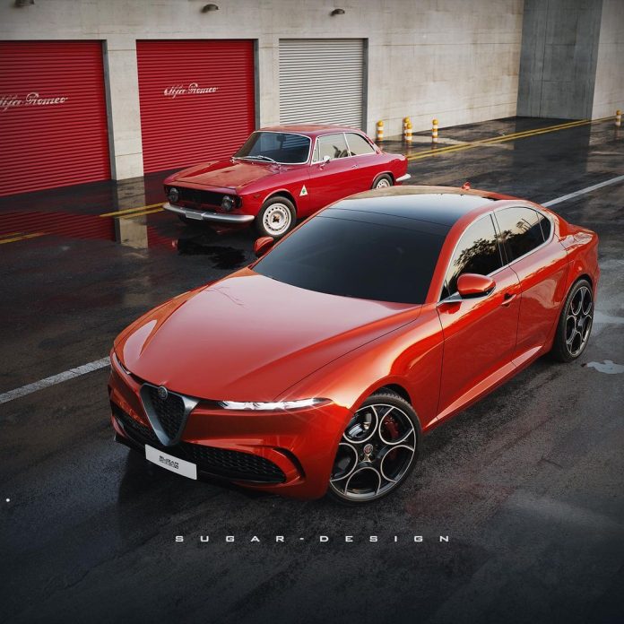 Alfa Romeo Giulia EV Next-Gen Fastback Sedan Shares STLA Large Platform ...