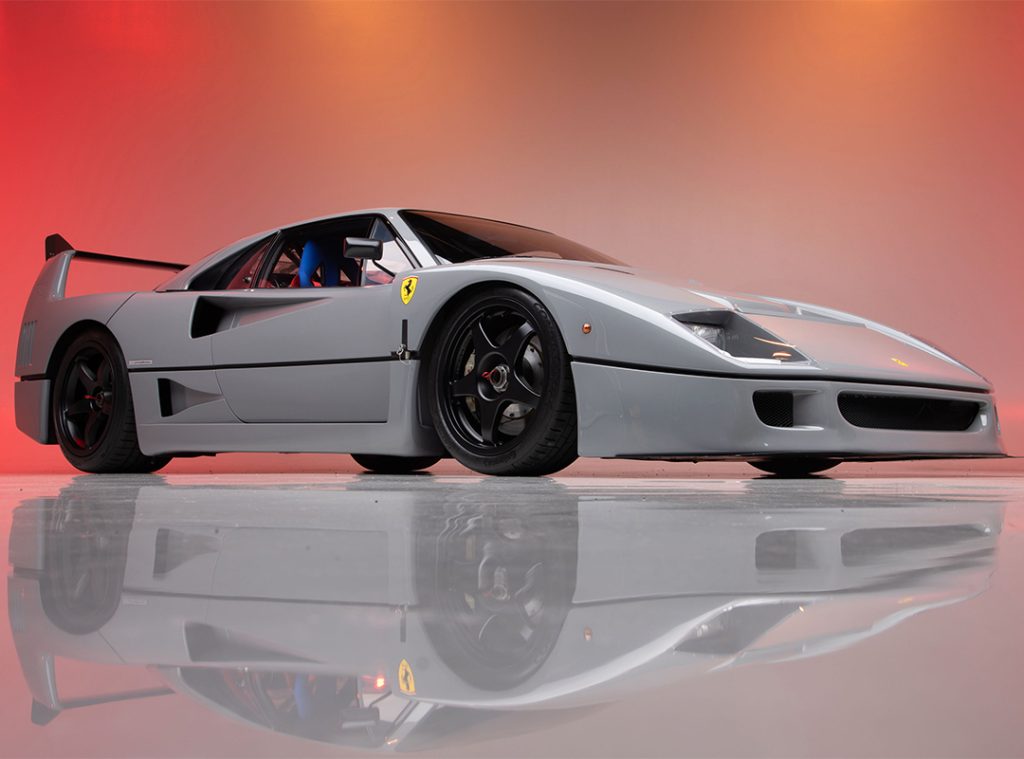 1989 Ferrari F40 "Competizione" Hides 1000 HP V8 Under Fresh Nardo Gray ...