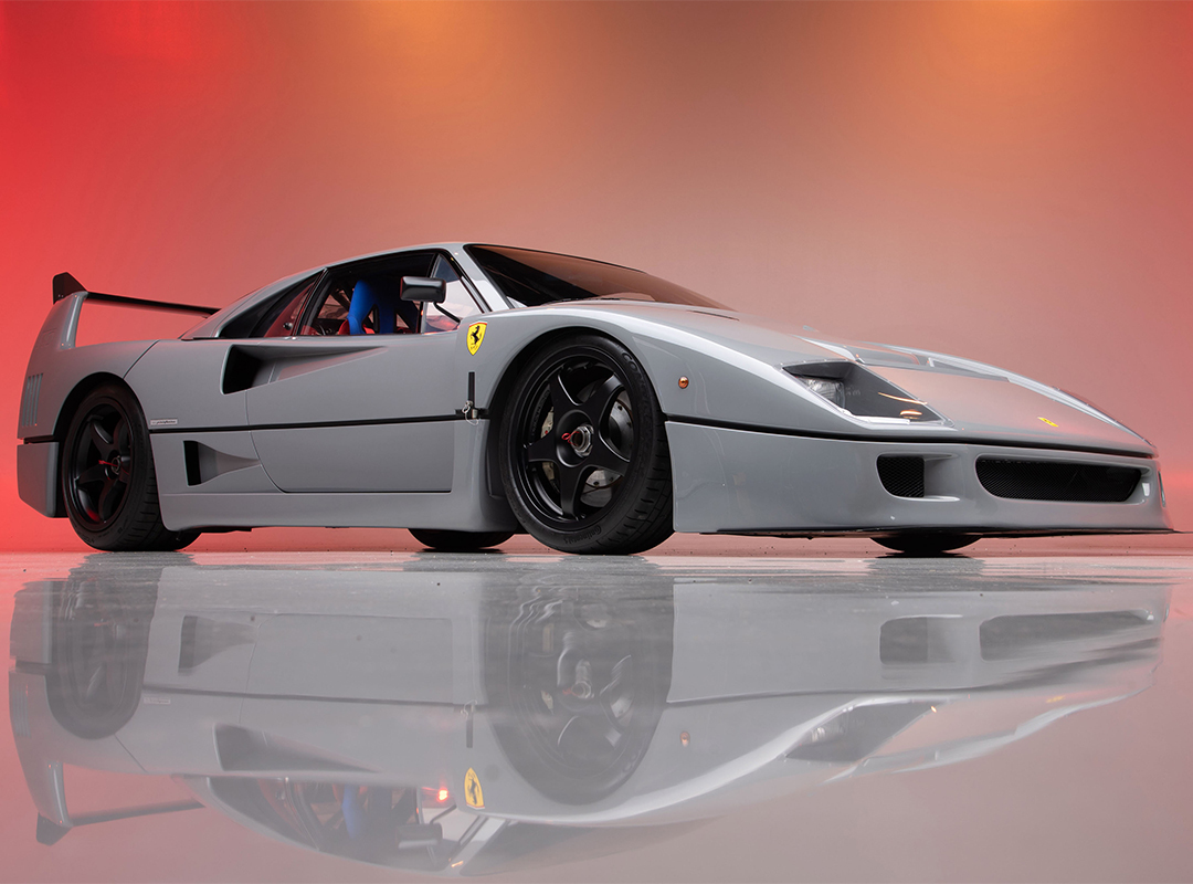 1989 Ferrari F40 "Competizione" Hides 1000 HP V8 Under Fresh Nardo Gray ...