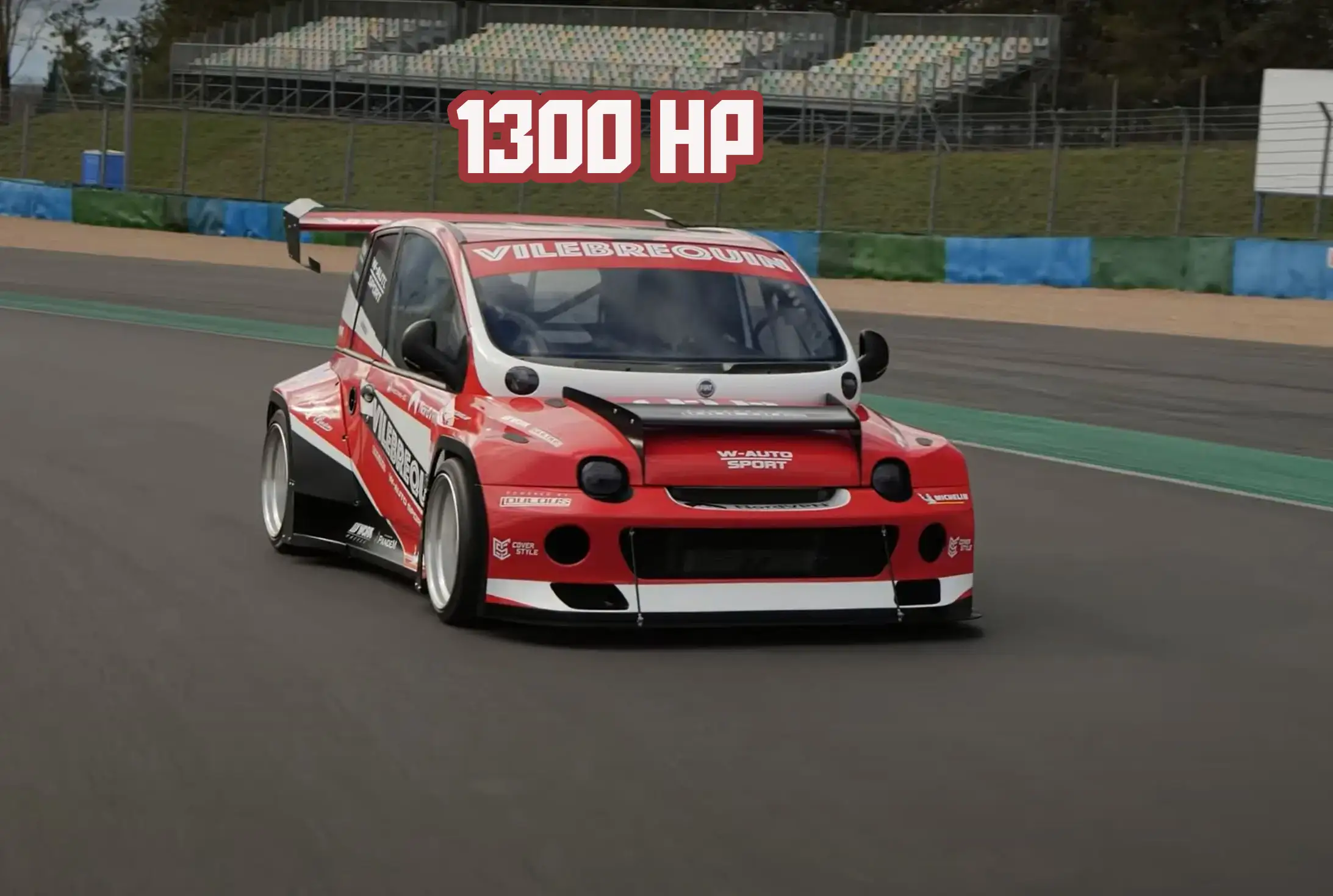 1,300 HP Fiat Multipla Bugatti-Smoking Minivan Hits Track With Corvette ...