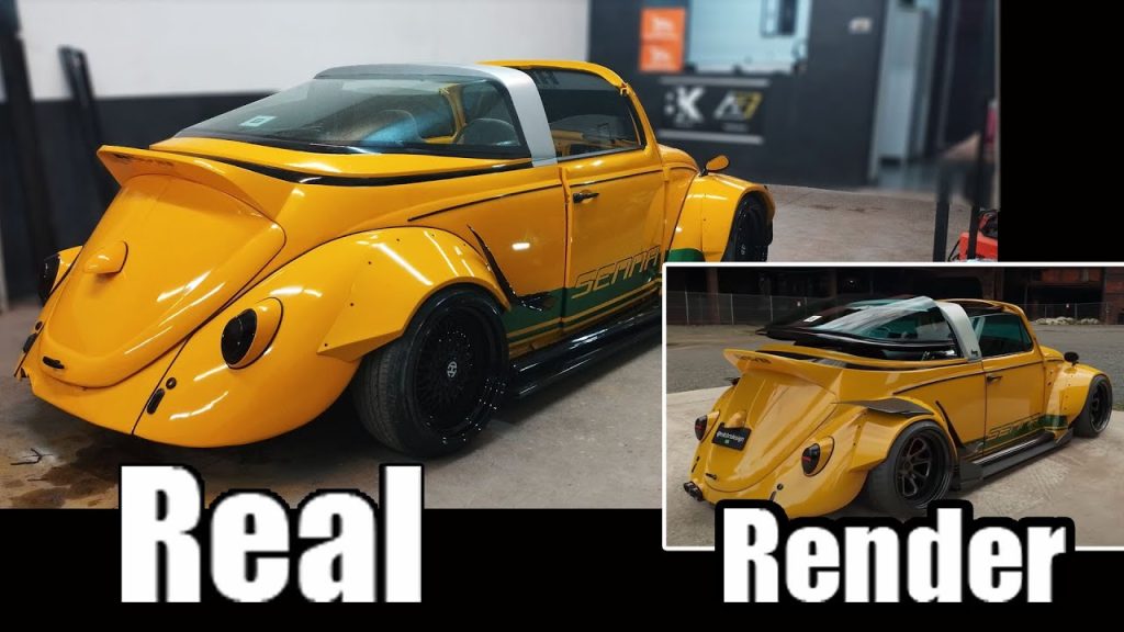 VW Beetle Has Folding Porsche 911 Targa Top and "Senna" RWB Widebody ...