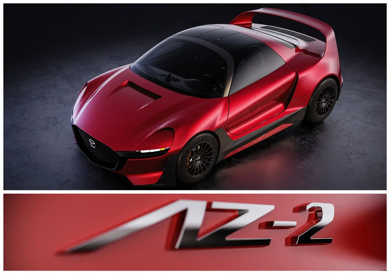 Mazda AZ-2 (Sub-Miata) Digitally Brings Autozam AZ-1 Kei Car Successor