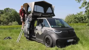 Volkswagen ID Buzz Adventure Camper Conversion Has Air Suspension and ...