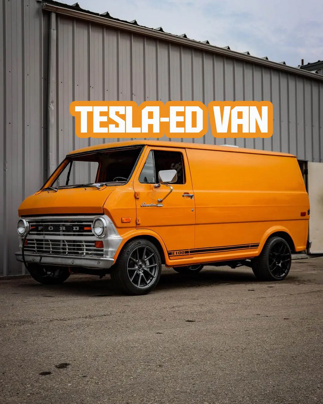 Tesla-Swapped Ford Van Is a Model 3-Powered 1974 E100 Deceiver