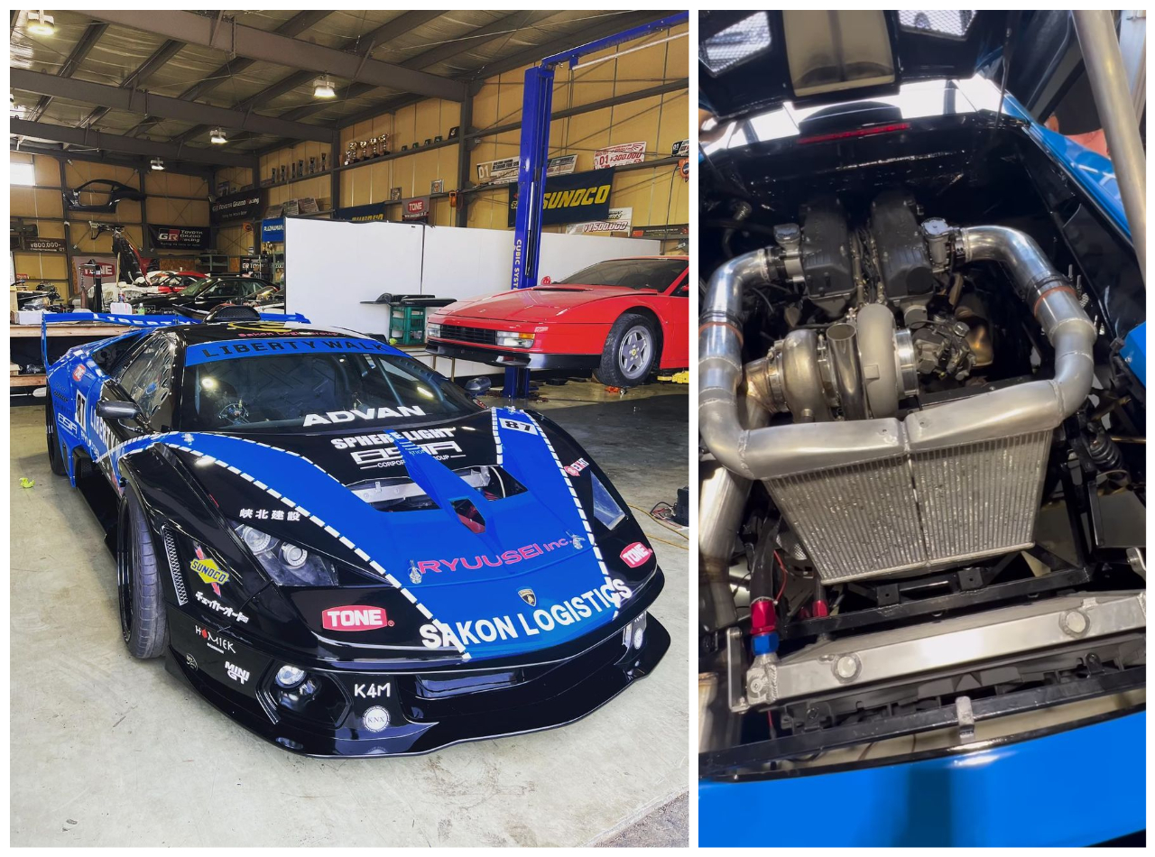 1,500 HP Lamborghini Murcielago Drift Car (Big Turbo V12) of Daigo ...