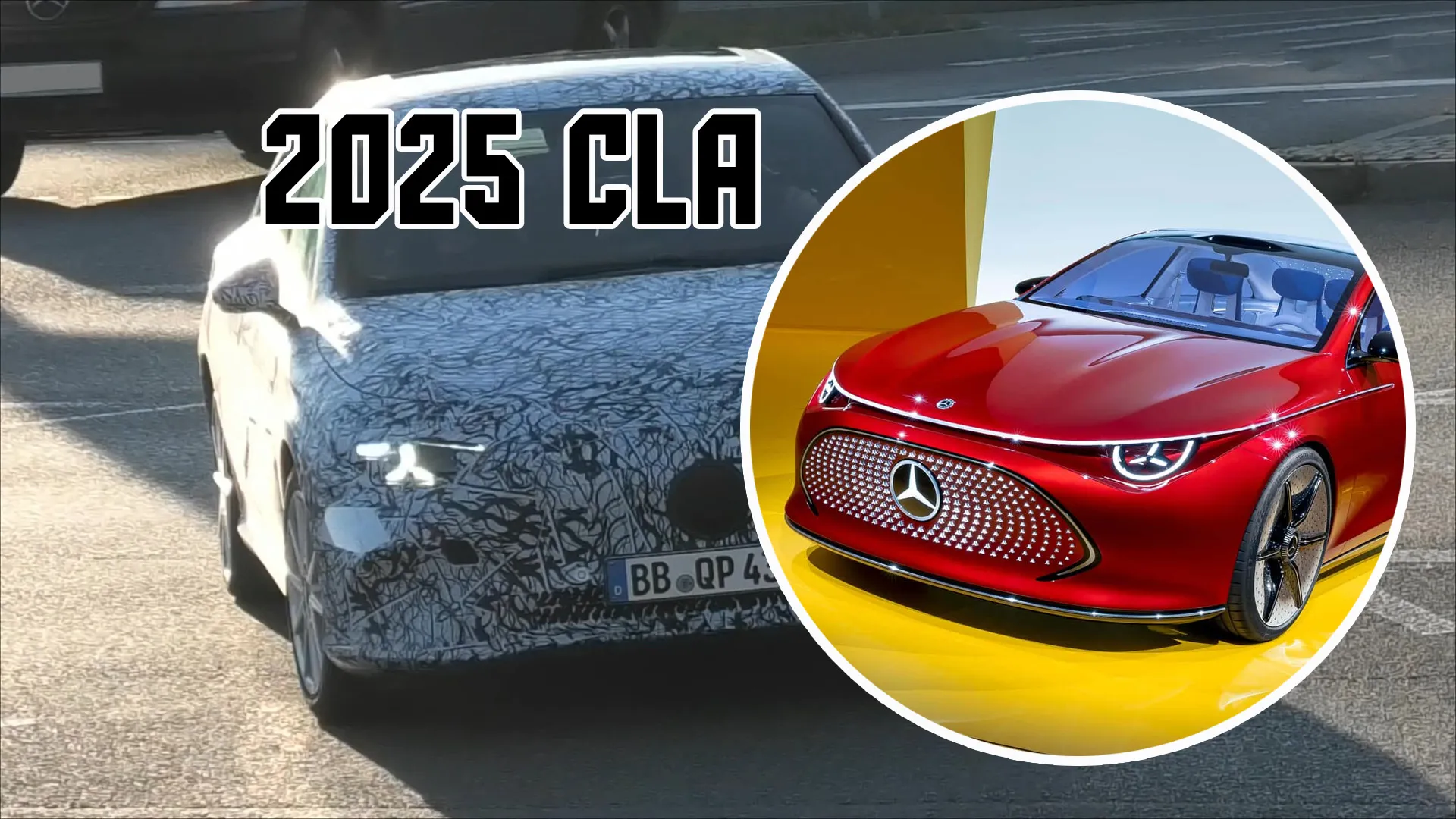 2025 Mercedes CLA Spied With Production Body, Wears Concept's Star ...