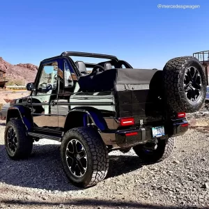 Tesla-Swapped Mercedes G-Class Convertible Goes for First Drive